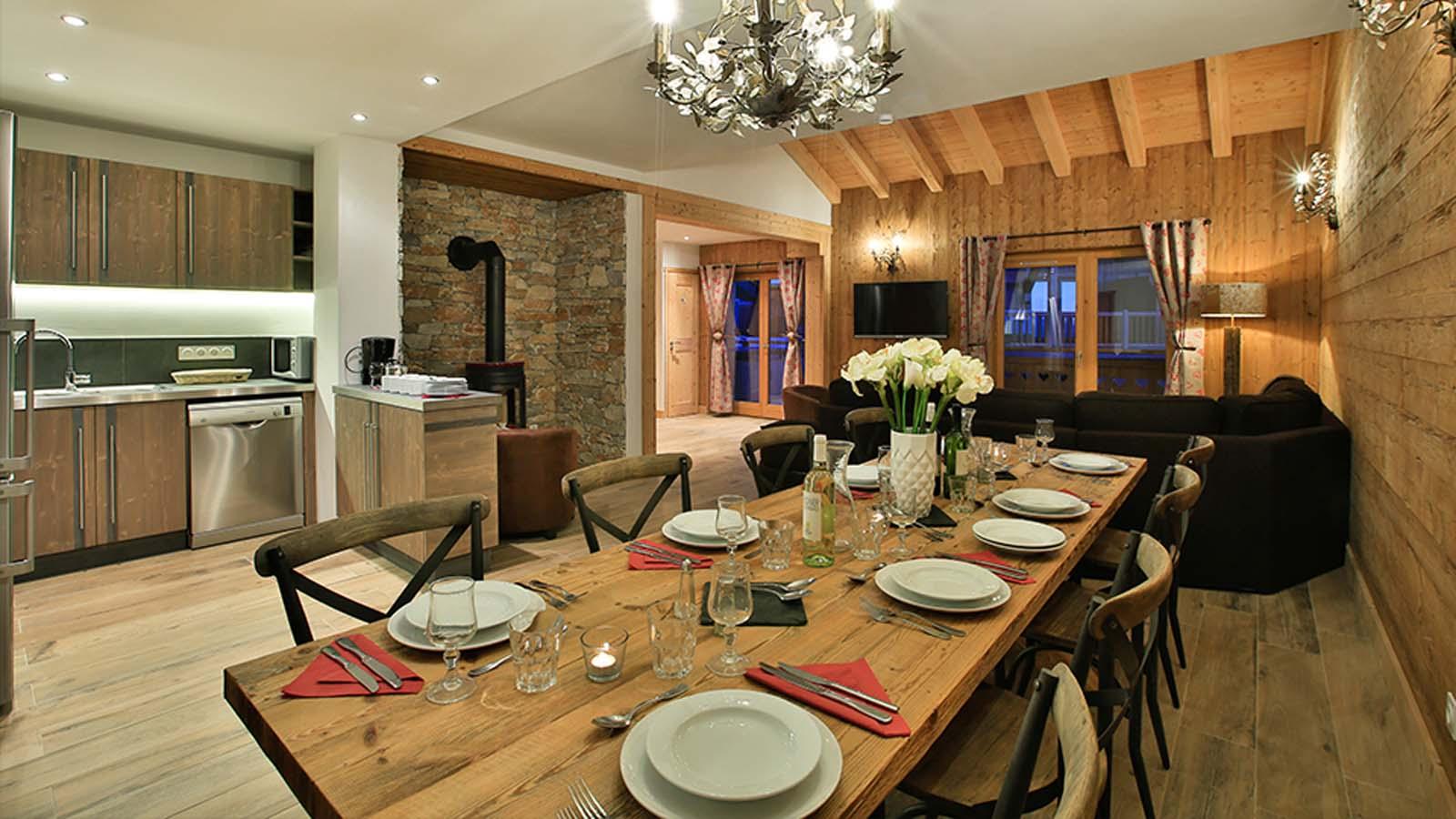 Rental Apartment in a chalet Chalet Hellebore La Plagne centre - 22688 ...